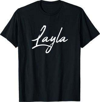 Layla in Beautiful Handwriting Font T-Shirt
