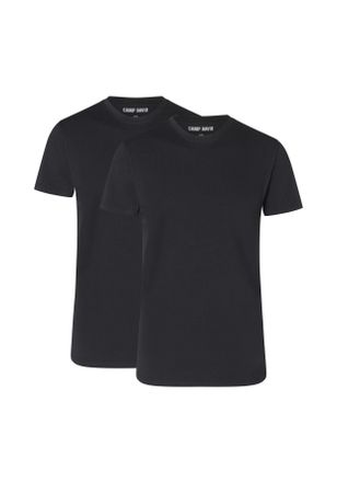 Camp David Unterziehshirt CAMP DAVID underwear, Herren, Gr. XXL, N-Gr, schwarz, Obermaterial: 95% Baumwolle, 5% Elasthan, unifarben, Unterhemden, mit flacher Nah
