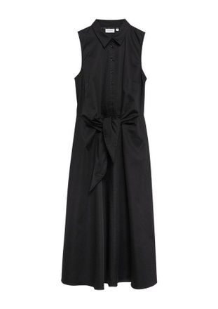 Comma Midikleid Kleid Popelinekleid mit Schleifendetail