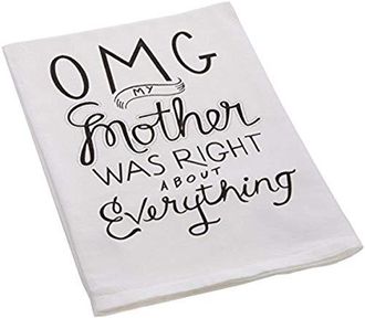 Primitives By Kathy LOL Made You Smile Geschirrtuch, Baumwolle, Meine Mutter war richtig, 28 x 28