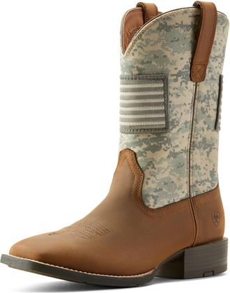 Ariat Herren Sport Patriot Western Boot Westernstiefel, Distressed Brown/Sage Camo Print, 42 EU