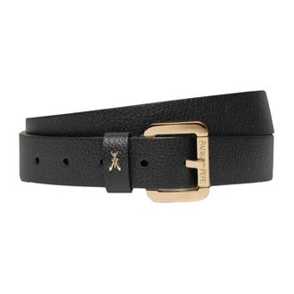 Patrizia Pepe Schwarzer Lederg&uuml;rtel mit Rollverschluss - - Accessories - Damen - Schwarzk - M