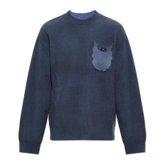 Diesel K-Pickler Pullover mit Rollkragen - - Knitwear - Herren - Blau - 2XL