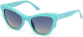 Guess unisex, Accessoires, Bleu, Taille: 47 MM Lunettes de soleil oeil-de-chat