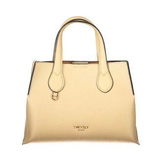 Twinset Sac &agrave; main structur&eacute; avec anses sup&eacute;rieures - Femme - Sacs - Beige - Taille: ONE Size
