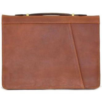 Katana Conf&eacute;rencier en cuir avec poign&eacute;e - marron - 36.5 x 28 x 5 cm - Marron