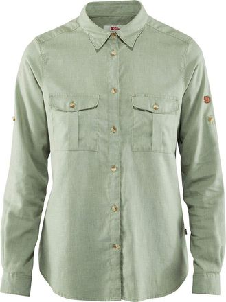 Fj&auml;llr&auml;ven Fjallraven 89843 &Ouml;vik Travel Shirt LS W Shirt Womens Sage Green XL
