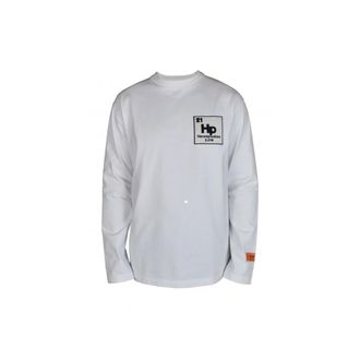 Heron Preston Homme, Tops, Blanc, Taille: 2XS T-Shirt &agrave; Manches Longues