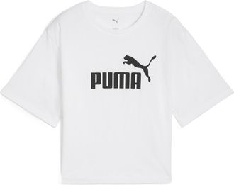 Puma T-shirt court d&eacute;contract&eacute; &agrave; logo N&deg; 1 ESS Femme, V&ecirc;tements, Blanc, XL