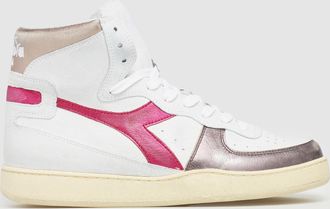 Diadora Baskets Mi Metal White Fucsia Red