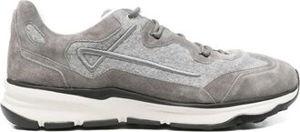 Herno baskets en daim à empiècements - Gris