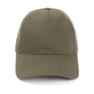 Saint Laurent Cassandre Cap - - Accessories - Herren - Gr&uuml;n - 59 CM