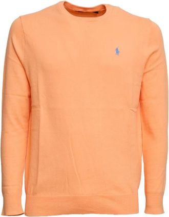 Polo Ralph Lauren Homme, Pulls, Orange, Taille: M Maille ras du cou