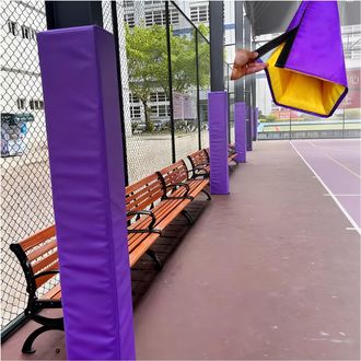 Generic Basketball Pfostenpolster Quadratischer Schaumstoff-Pfostenschutz for Den Au&szlig;enbereich (6 X 6 Zoll, 7,5 X 7,5 Zoll), Wetterfeste Polsterung Rundum for