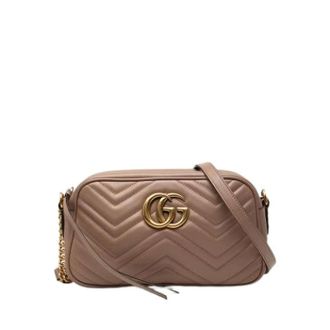 Gucci Sac bandouli&egrave;re matelass&eacute; vintage doccasion - Femme - Pre-owned - Brun - Taille: ONE Size