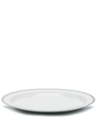 Ralph Lauren Home plateau ovale Wilshire en porcelaine - Blanc