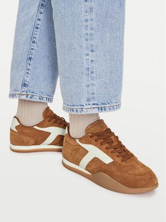 Tommy Hilfiger Sneakers Th Vintage Low Runner Suede FW0FW09621 Braun