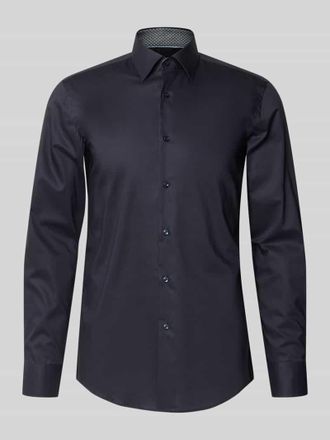 HUGO BOSS Slim Fit Businesshemd aus reiner Baumwolle Modell HANK