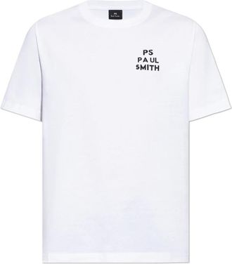 Paul Smith Homme, Tops, Blanc, Taille: L T-shirt avec imprim&eacute;
