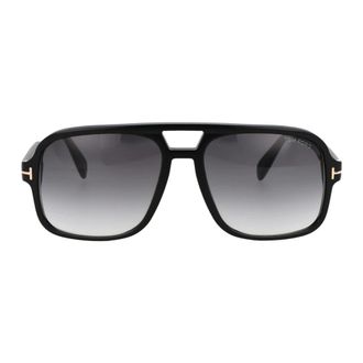 Tom Ford Homme, Accessoires, Noir, Taille: 60 MM Lunettes de soleil Falconer-02 pour hommes &eacute;l&eacute;gantes