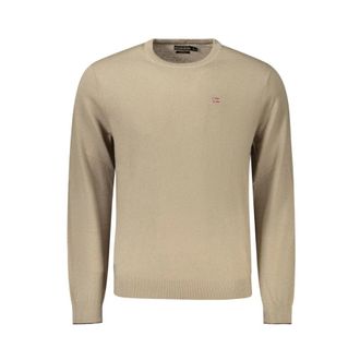 Napapijri Brauner Woll Herren Pullover - - Knitwear - Herren - Braun - 2XL