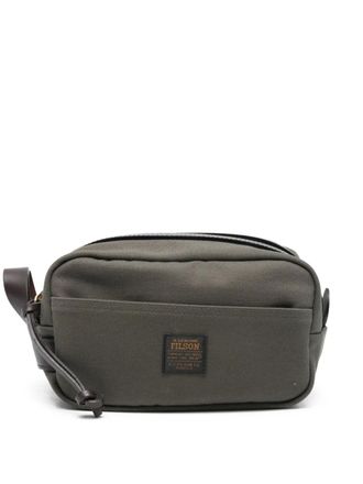 Filson trousse de toilette &agrave; fermeture zipp&eacute;e sur le dessus - Vert