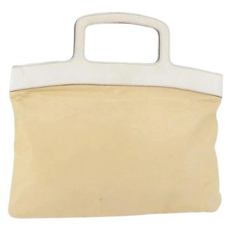 Miu Miu Sac cabas Pre-owned - Femme - Pre-owned - Beige - Taille: ONE Size