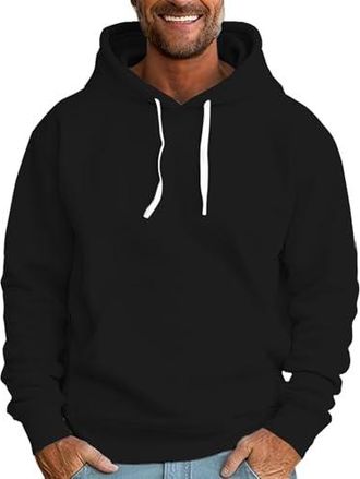 Generic Sweat a Capuche Homme Hooded Sweatshirt Sweats &agrave; Capuche Homme avec Imprim&eacute; Lettre et Cordon de Serrage pour Style D&eacute;tendu