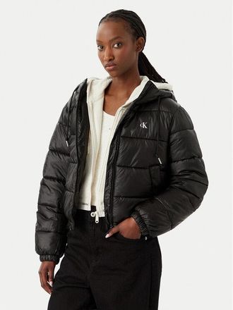 Calvin Klein Jeans &Uuml;bergangsjacke LV047G507G Schwarz Cropp Fit