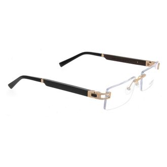 Gold and Wood Cosmos Optical Frame - - Accessories - unisex - Schwarzk - ONE SIZE