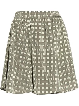 Kenzo minijupe &agrave; carreaux - Gris