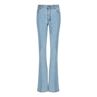 Balmain Denim High-Waisted Jeans - - Jeans - Damen - Blau - L