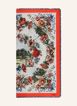 Max Mara Tuch Camice Mit Seide rot