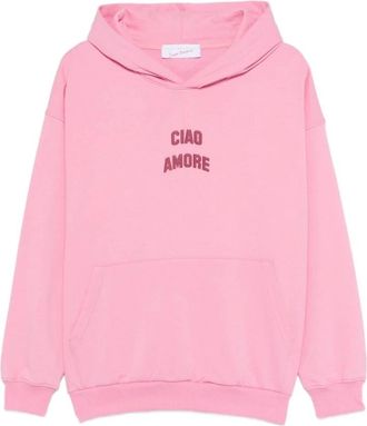 Giada Benincasa Femme, Sweatshirts et sweats &agrave; capuche, Rose, Taille: 40 FR Cotton Sweat &agrave; capuche
