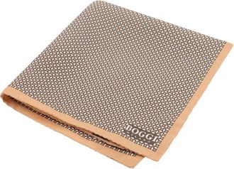 Boggi Milano Homme, Accessoires, Orange, Taille: ONE Size Geometric Silk Pocket Square