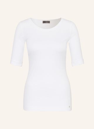 Marc Cain Feinripp-Shirt weiss