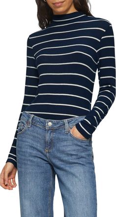 s.Oliver QS Langarmshirt mit Stehkragen