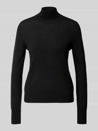 Jake*s Rollkragenpullover aus Wolle mit Feinstrick