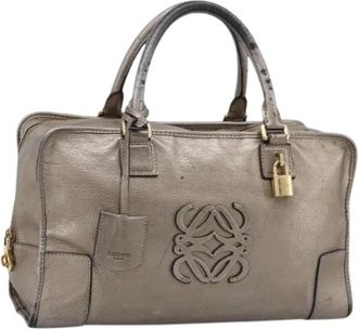 Loewe Pre-owned Amazona Hand Bag - Femme - Pre-owned - Gris - Taille: ONE Size