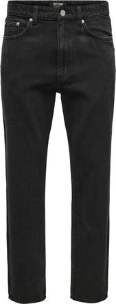 Only & Sons Herren Onstye Loose Tapered Box PIM Mu Otl, Washed Black, 32W x 32L