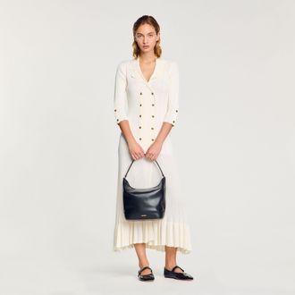 Sandro Sac seau en cuir
