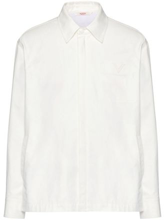 Valentino Garavani surchemise à détail V - Blanc