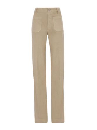 Victoria Beckham Straight Leg Jeans - Grau