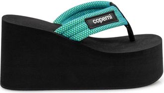 Coperni Femme, Chaussures, Noir, Taille: 38 EU Logo Wedge Sandal