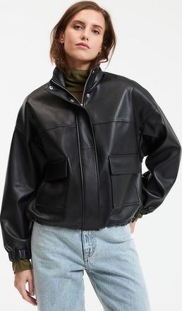 La Redoute Collections Blouson Court En Simili Fermeture Zipp&eacute;e