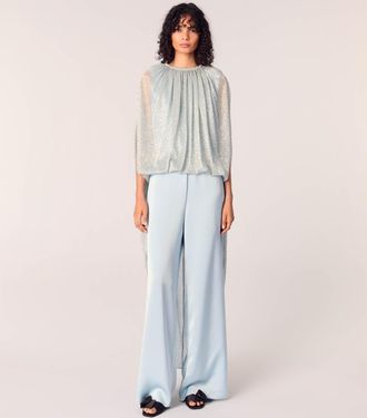 Maje Combinaison 2-en-1 En Lurex - Bleu - Taille 34 - Maje