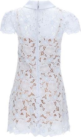 Self Portrait Lace Mini Dress - Blue