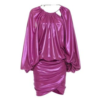 The Attico Lila Festkleid mit drapiertem Wickelrock - - Dresses - Damen - Lila - M