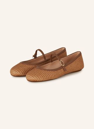 Gianvito Rossi Mary-Jane-Ballerinas Carla beige