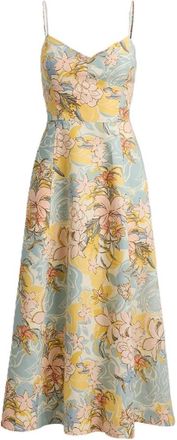 Ralph Lauren Femme, Robes, Multicolore, Taille: 34 FR Woven Fit & Flare Classic Linen Dress